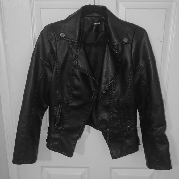 blue b | Jackets & Coats | Vintage Leather Jacket | Poshmark